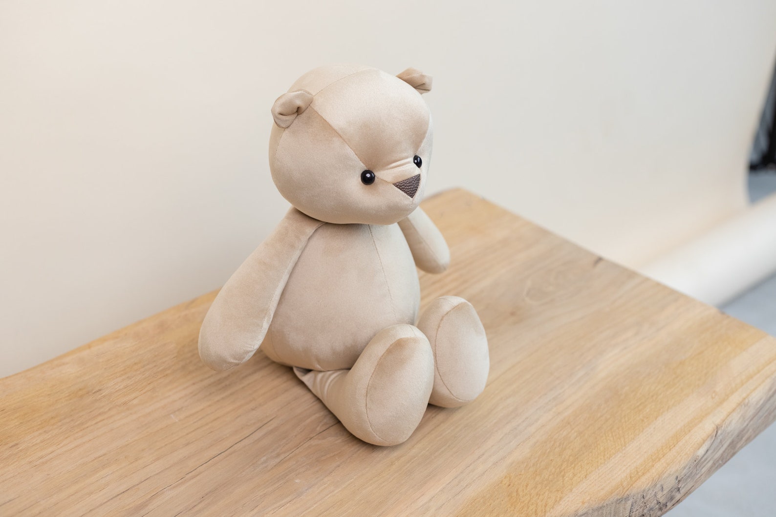 Neutral Personalized Teddy Bear, Reassurance Plush Toy - Etsy