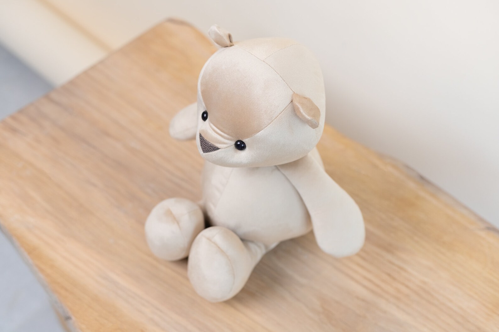 Neutral Personalized Teddy Bear, Reassurance Plush Toy - Etsy