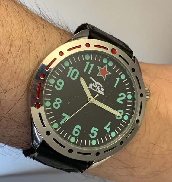 Military Style Large Fashion Tank Watch by Eagle Moss | Etsy