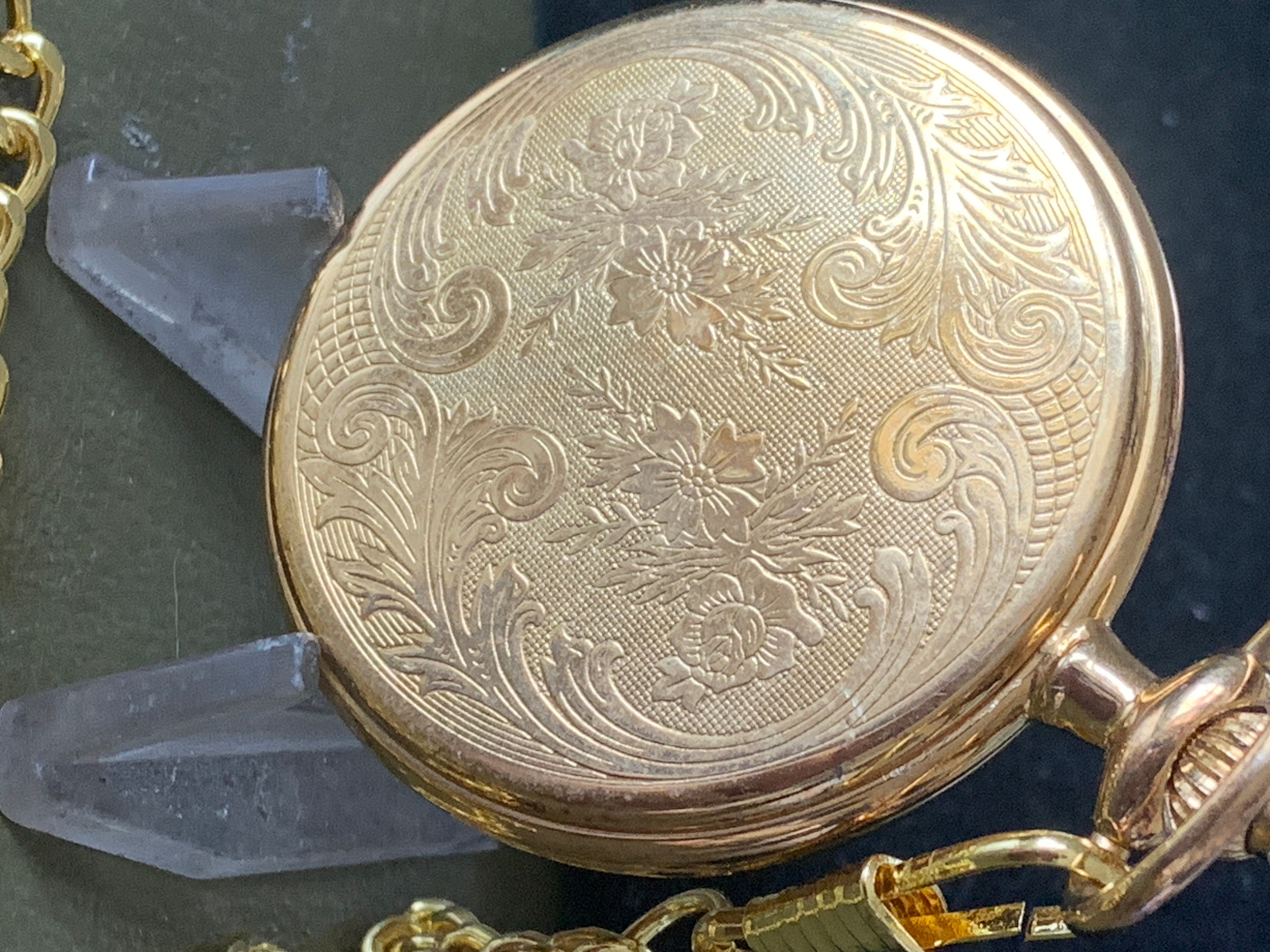 Vintage Half Hunter Aviatime Dress Pocket Watch by Avia - Etsy