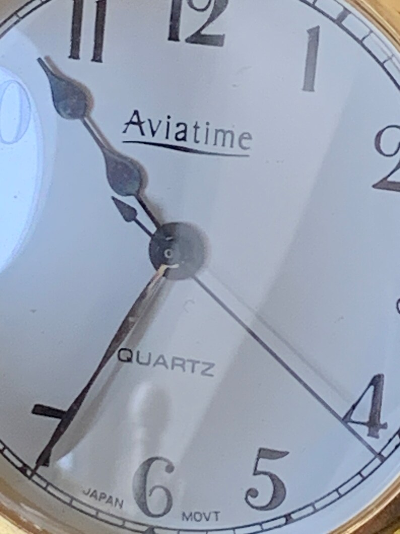 Vintage Half Hunter Aviatime Dress Pocket Watch by Avia - Etsy