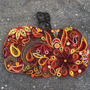 Halloween Decor- Paper Quilling Pumpkin - Etsy