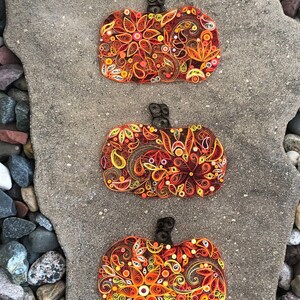 Halloween Decor- Paper Quilling Pumpkin - Etsy