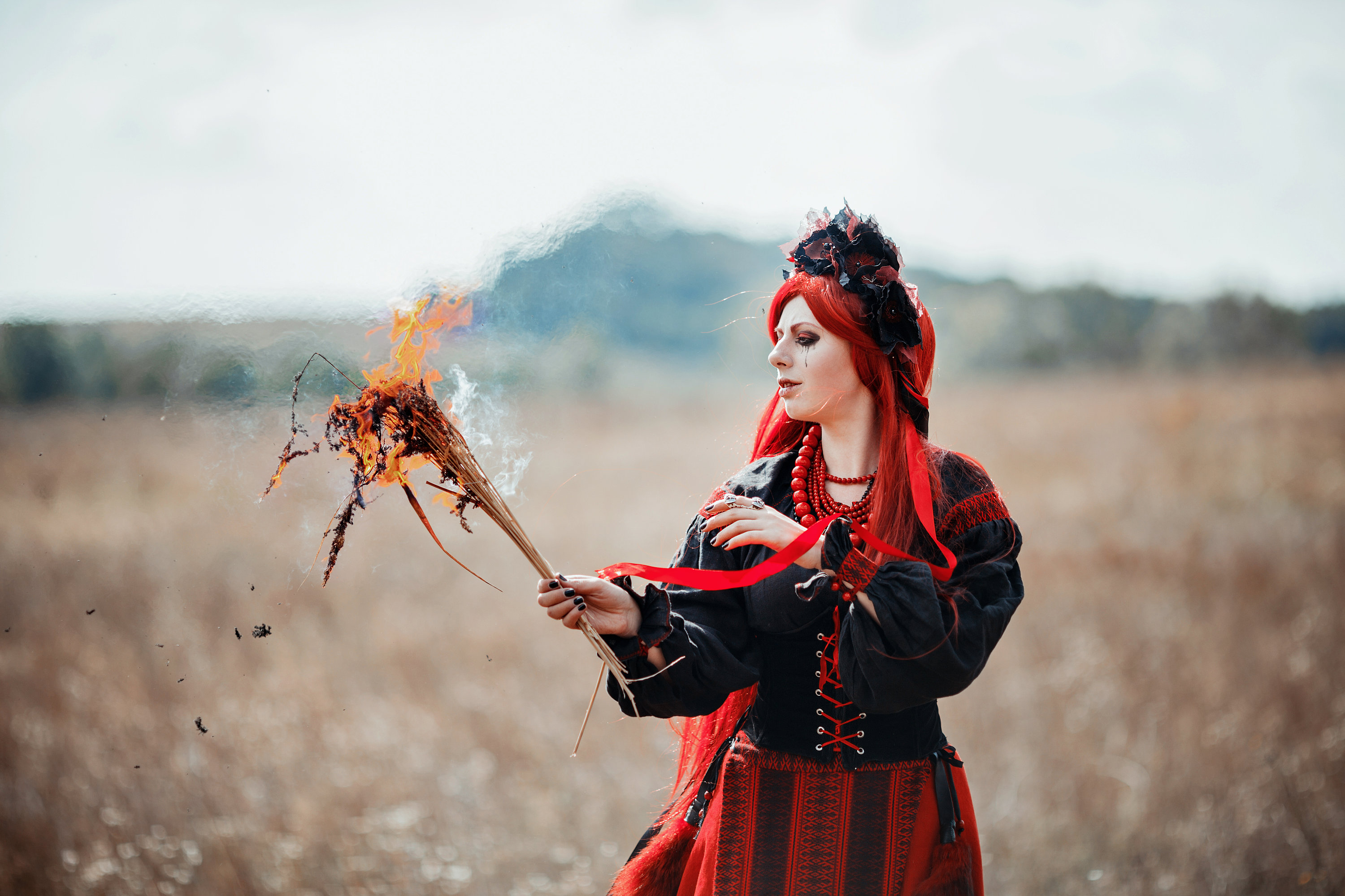 Drawing & Illustration Photo file of Witchy Slavic Goddess Makosh ...