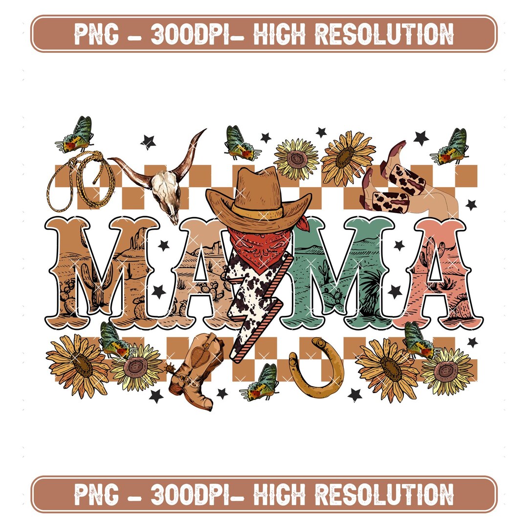 Western Mama Png, Western Mom Png, Howdy Cowhide, Coquette Mama Png ...
