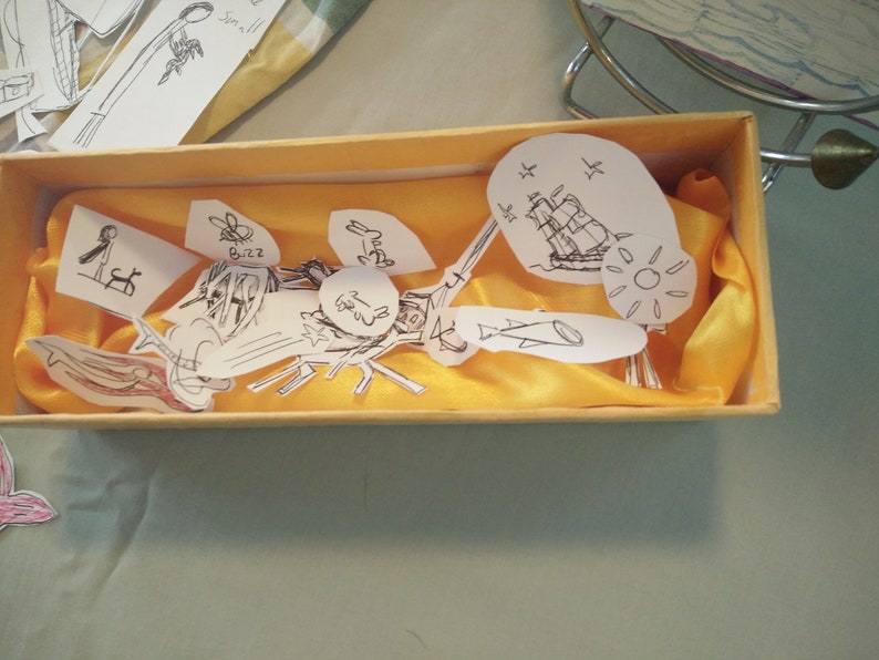 Sticker Packs,handmade Hand Drawn One off Sticker, Line Drawing ...