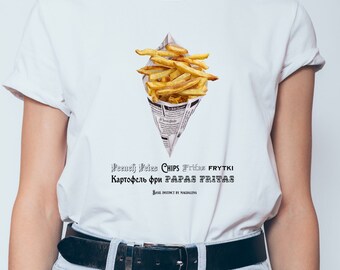 I Love Fries Tshirt - Etsy
