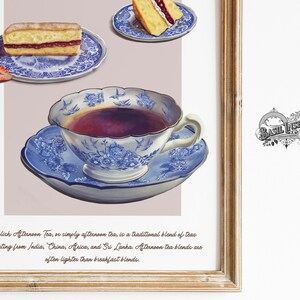 English Afternoon Tea Poster | British Tea Poster | Downton Abbey ...