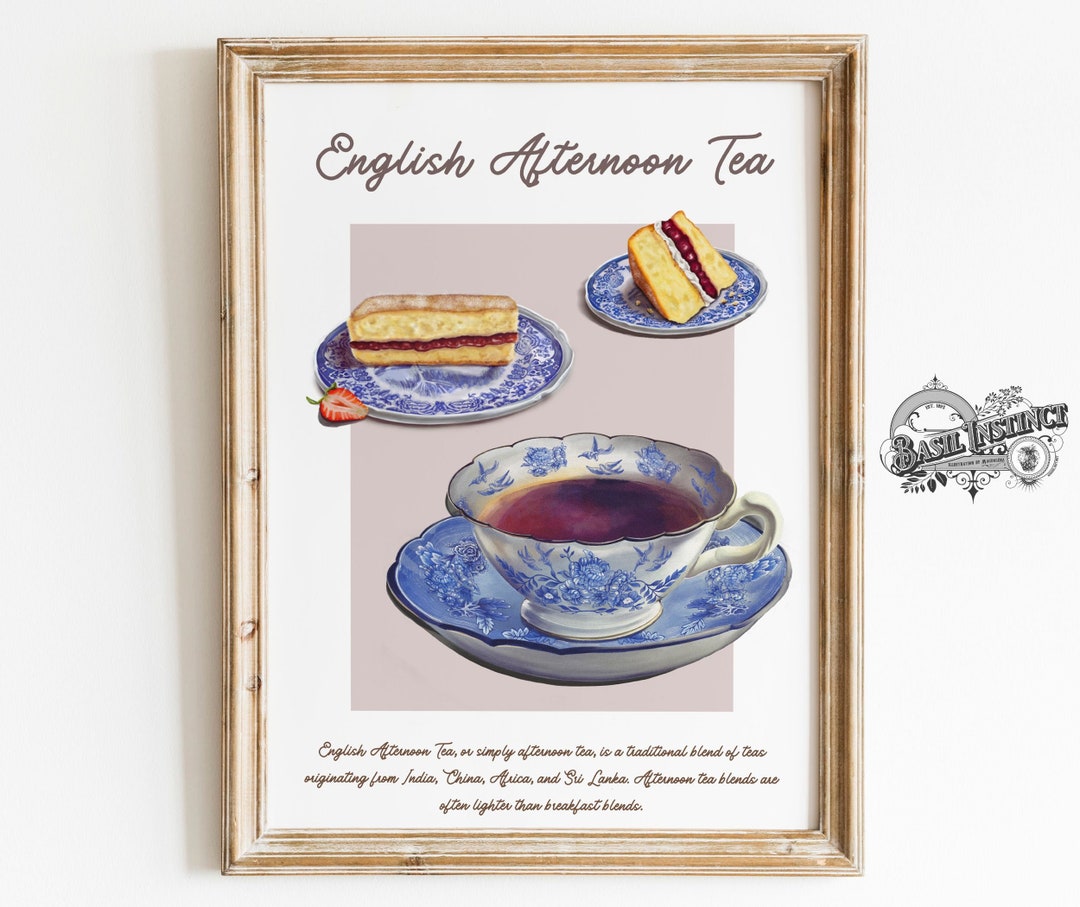 English Afternoon Tea Poster | British Tea Poster | Downton Abbey ...