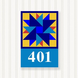 Barn Quilt Address Number / Sign - Premium Quality (no Wood) - Choose ...