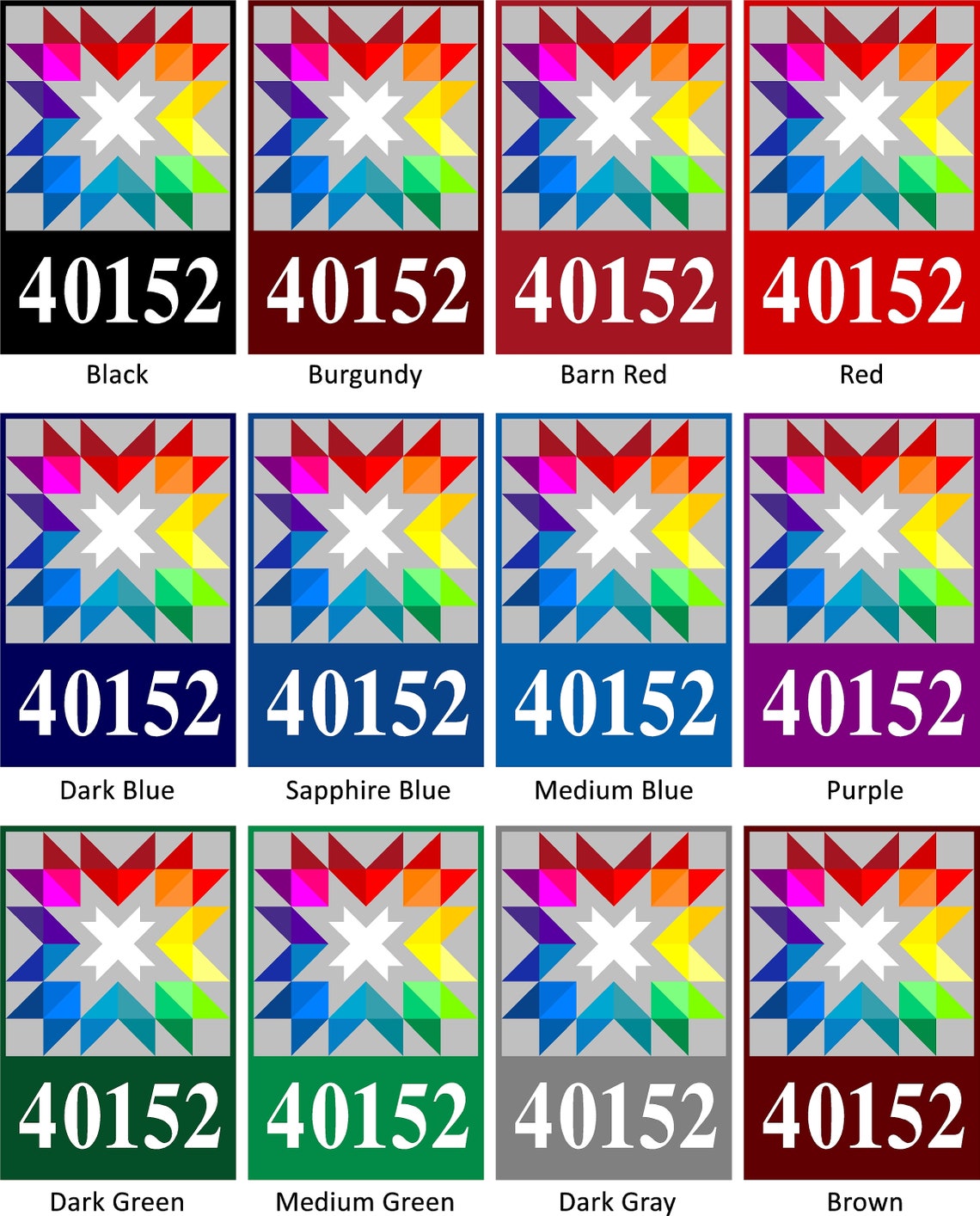 Barn Quilt Address Number / Sign Premium Quality no Wood | Etsy