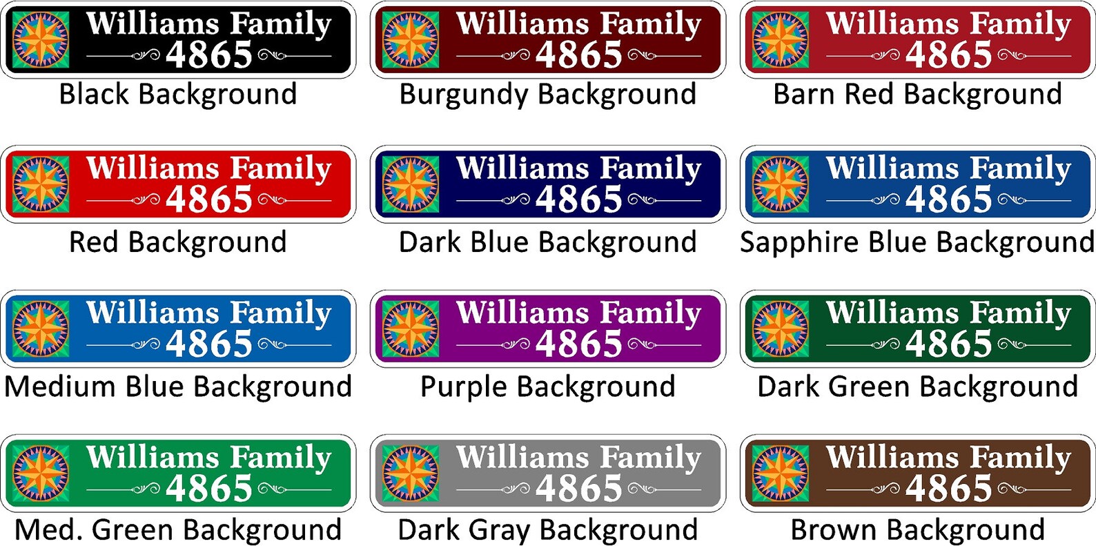 Barn Quilt Address Number / Sign Premium Quality no Wood - Etsy