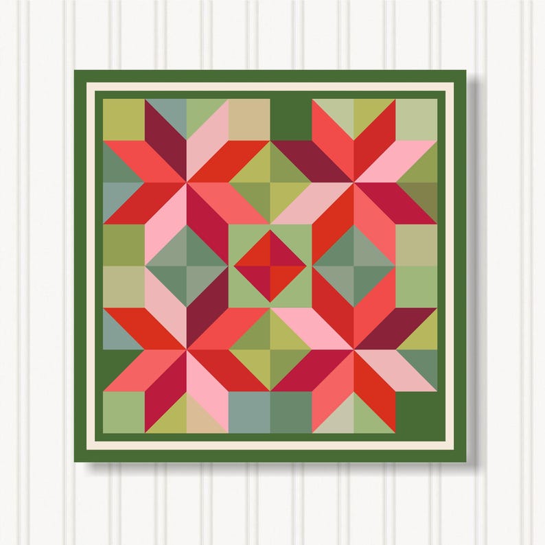 Barn Quilt Wall Art, 8 Sizes, Outdoor & Indoor Square Block, Home Decor ...