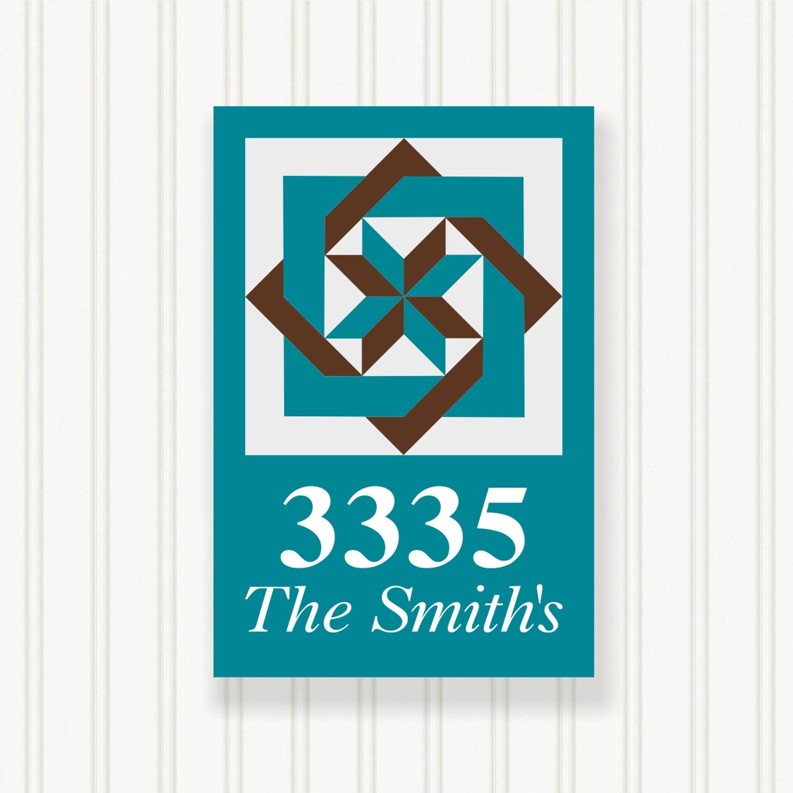 Barn Quilt Address Number / Sign Premium Quality no Wood | Etsy