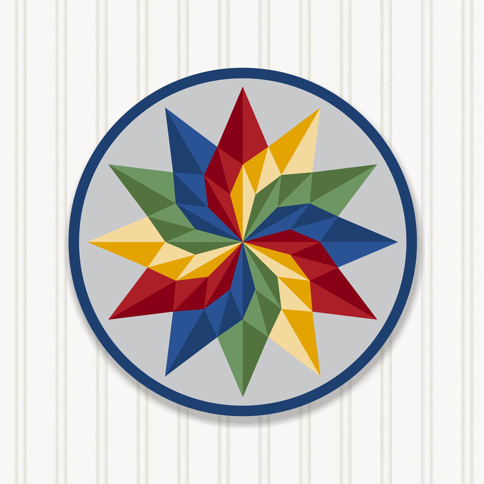 Round BARN QUILT Beautiful Outdoor Quilt 6 SIZES Wall Art - Etsy