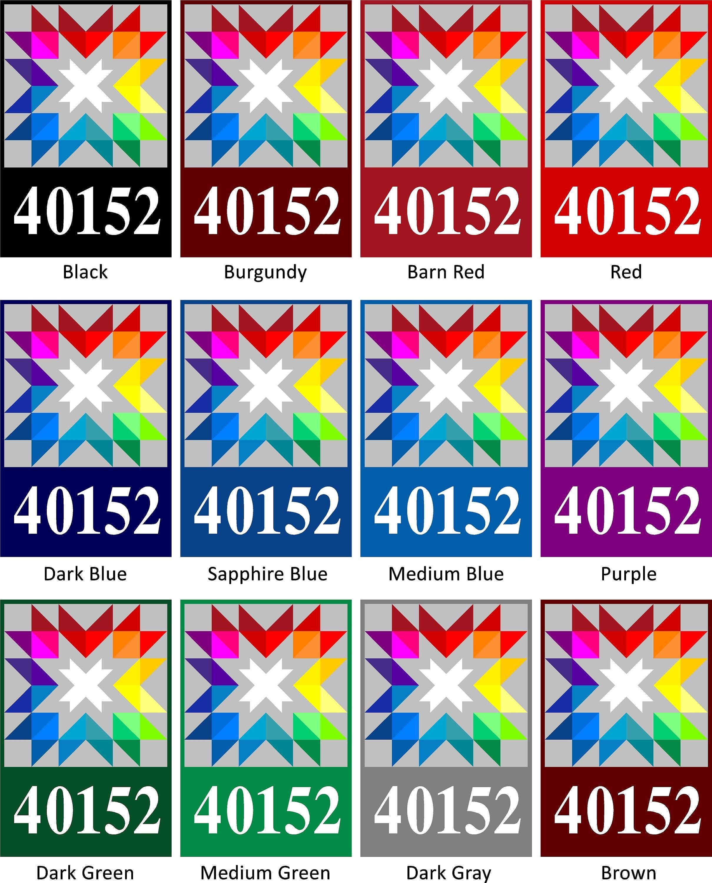 Barn Quilt Address Number Sign - Premium Quality, Choose Any of Our ...