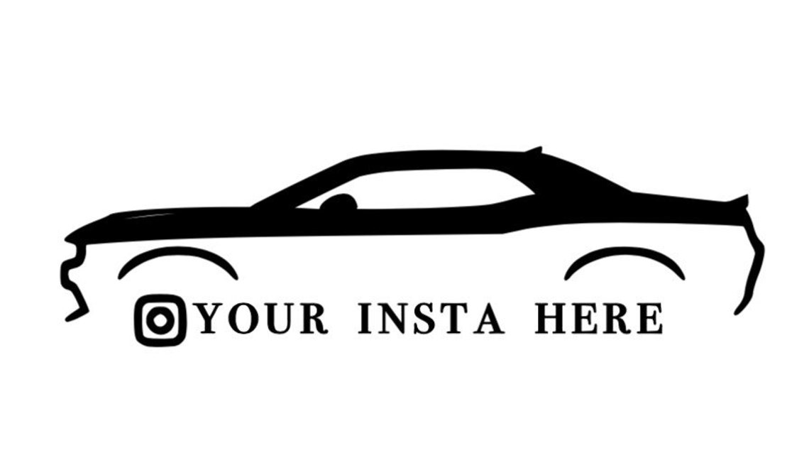 Challenger Insta Decal X2 - Etsy