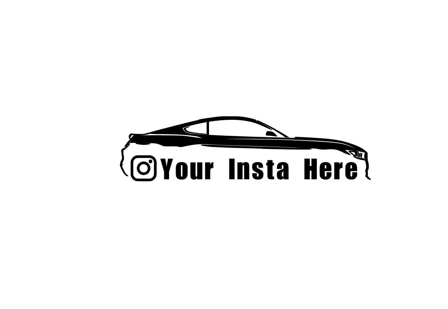 Mustang Instagram Decals (x2) - Etsy