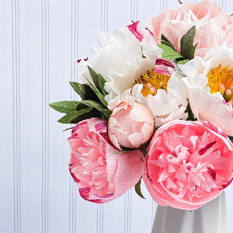 Paper Peonies - Etsy