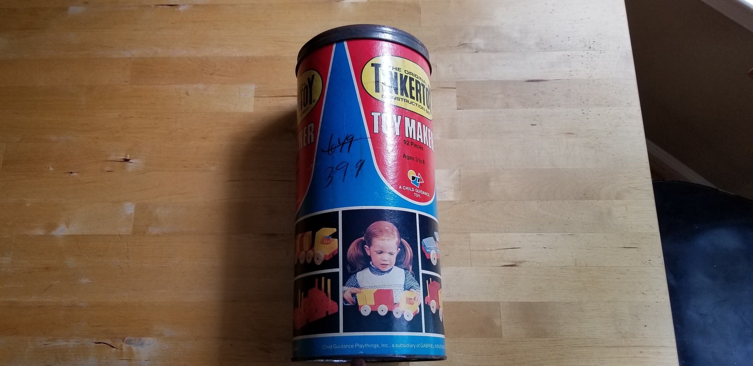 Vintage Tinker Toy Construction Set - Child Guidance Toy 1978 Blocks - Etsy