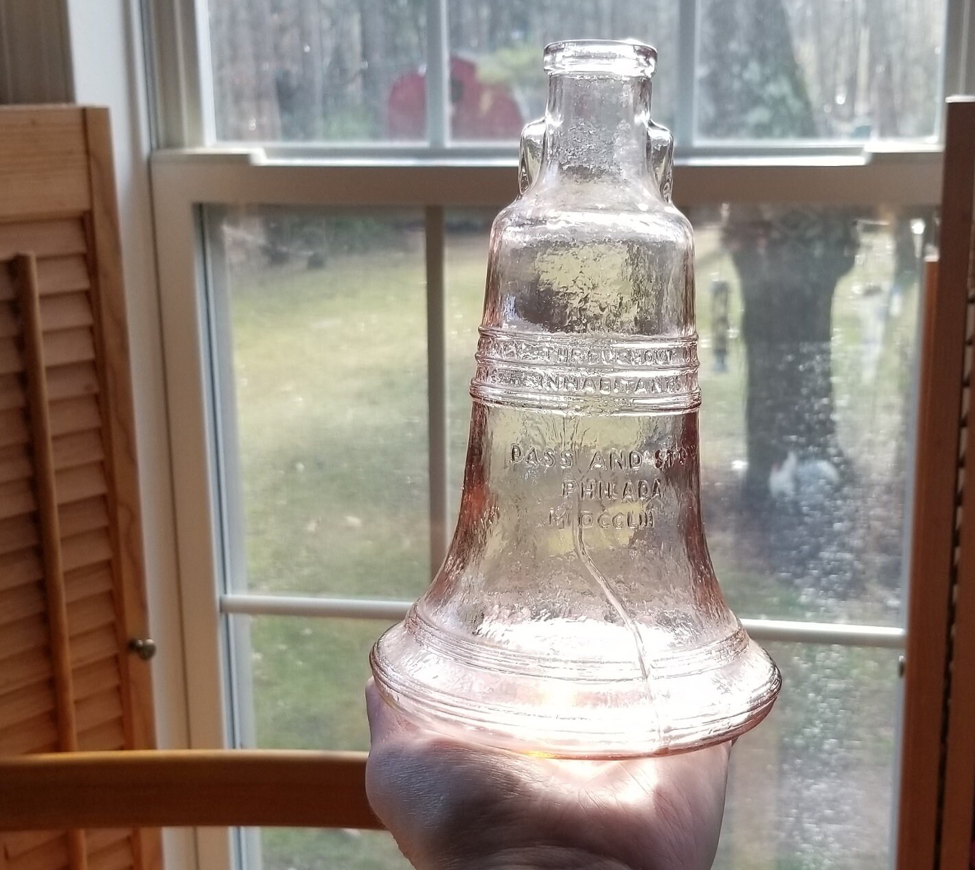 Bicentennial Wheaton Glass Liberty Bell Bottle Vase - Pass and Stow ...