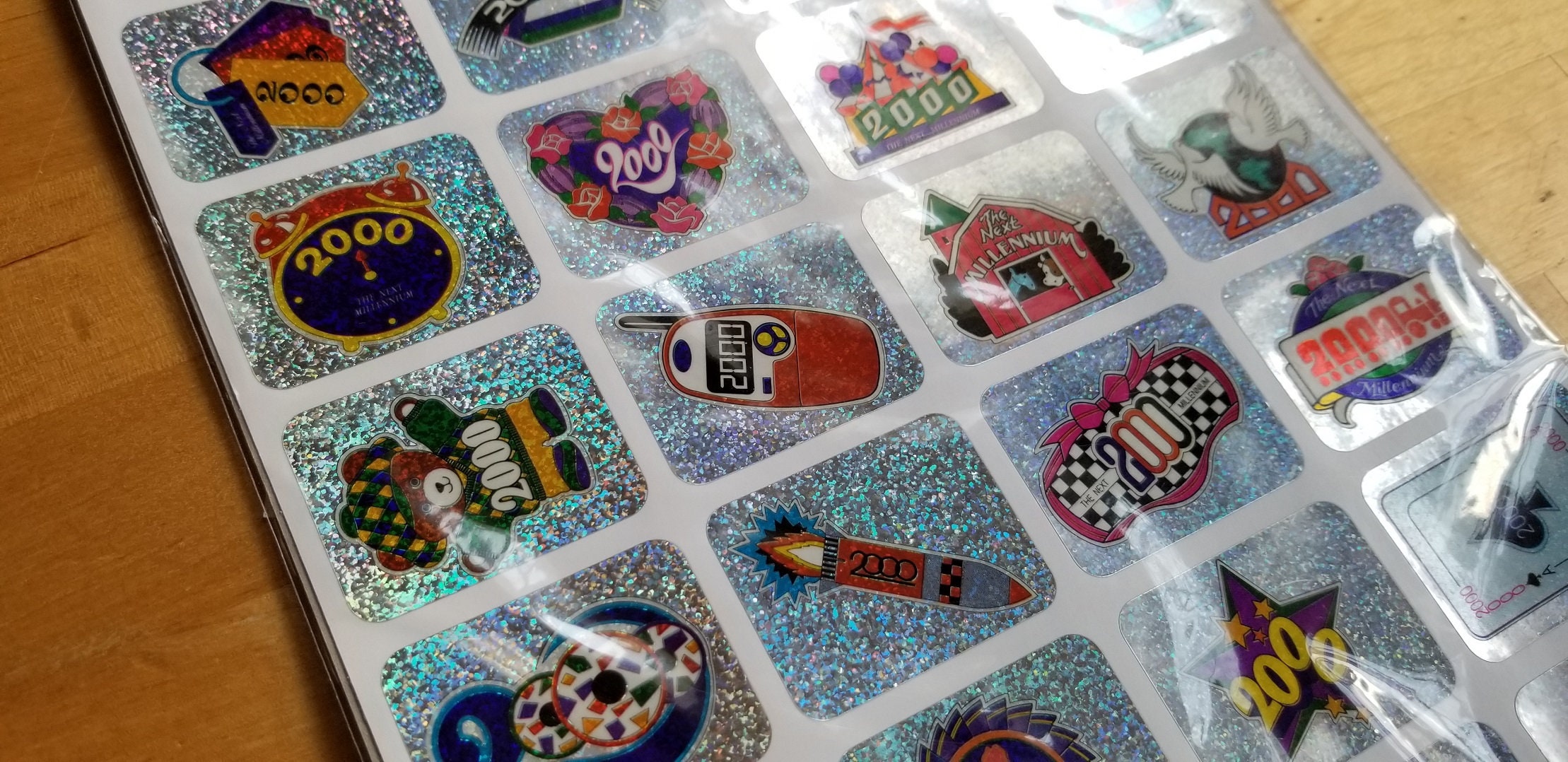 Millennium Sticker Sheets Set of 3 Twin Seven Year 2000 - Etsy