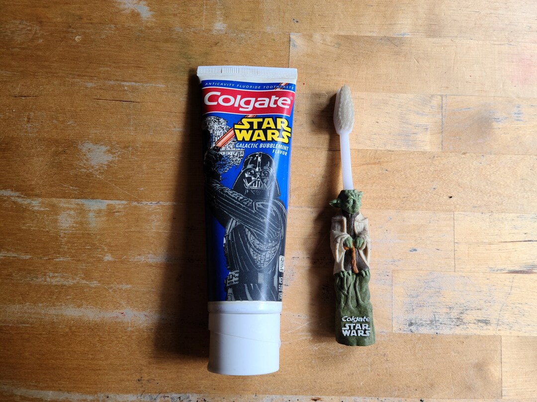 Vintage Star Wars Darth Vader Toothpaste and Yoda Toothbrush Star Wars ...