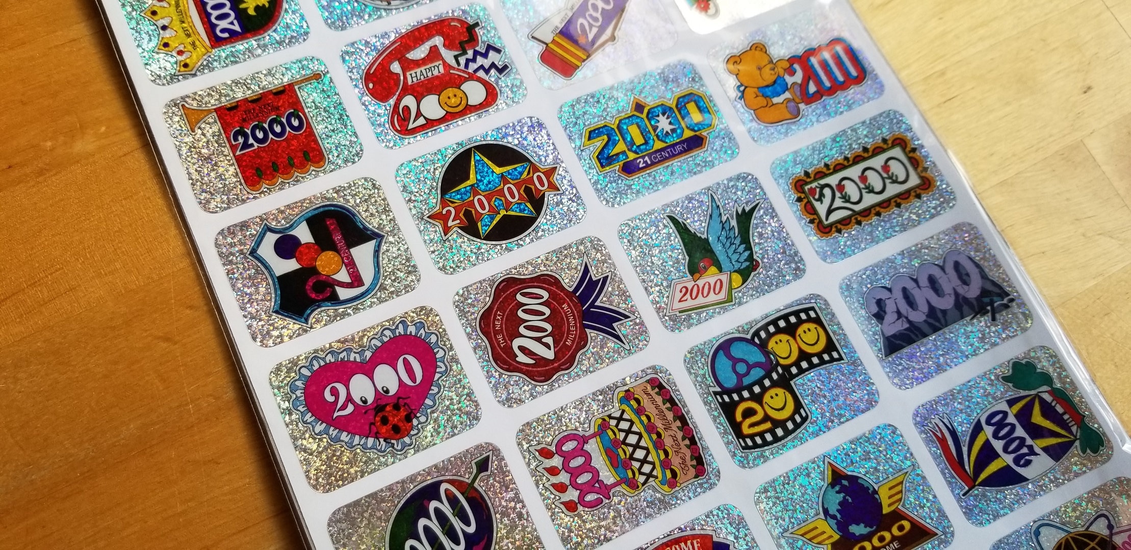 Millennium Sticker Sheets Set of 3 Twin Seven Year 2000 - Etsy