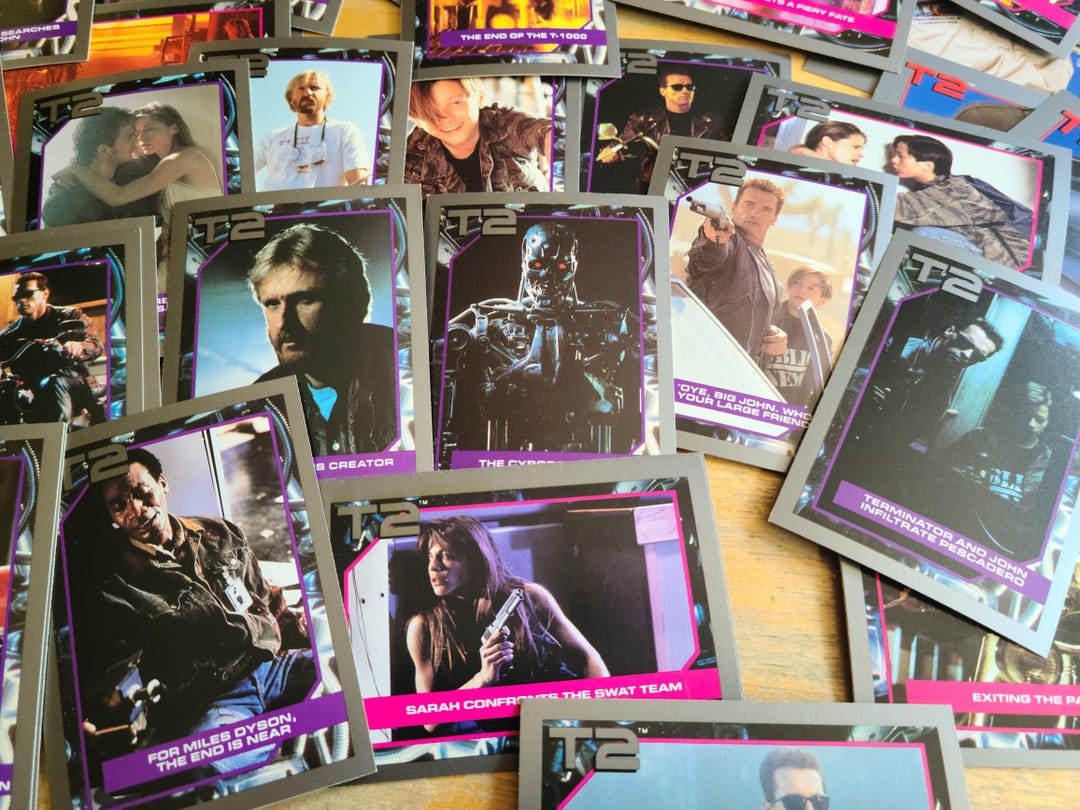 Vintage Terminator 2 Trading Cards 1991 Impel - Over 60 Cards - T2 ...