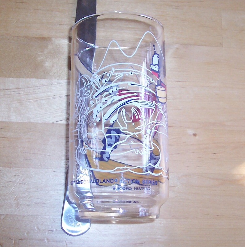 Vintage Mcdonald's Captain Crook Glass - 70s 1970s Fast Food ...