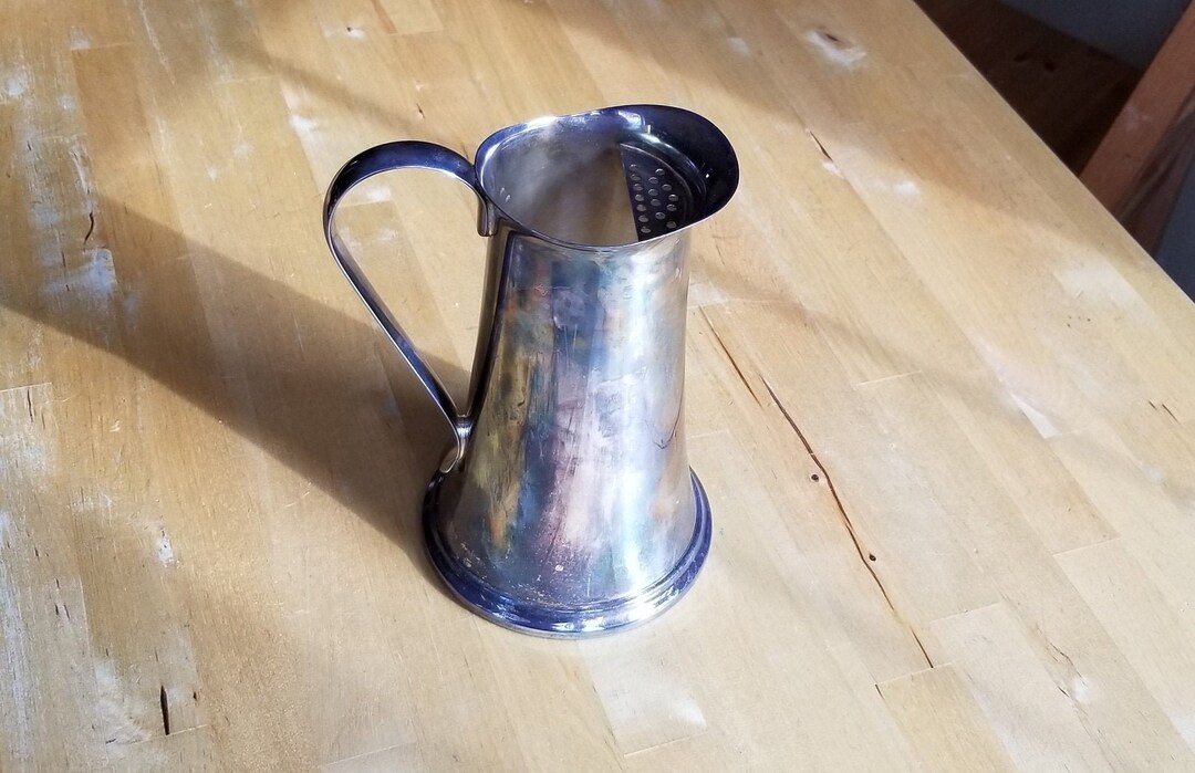 Vintage Sheffield Silver Pitcher - Silver Plated Pitcher - Silver ...