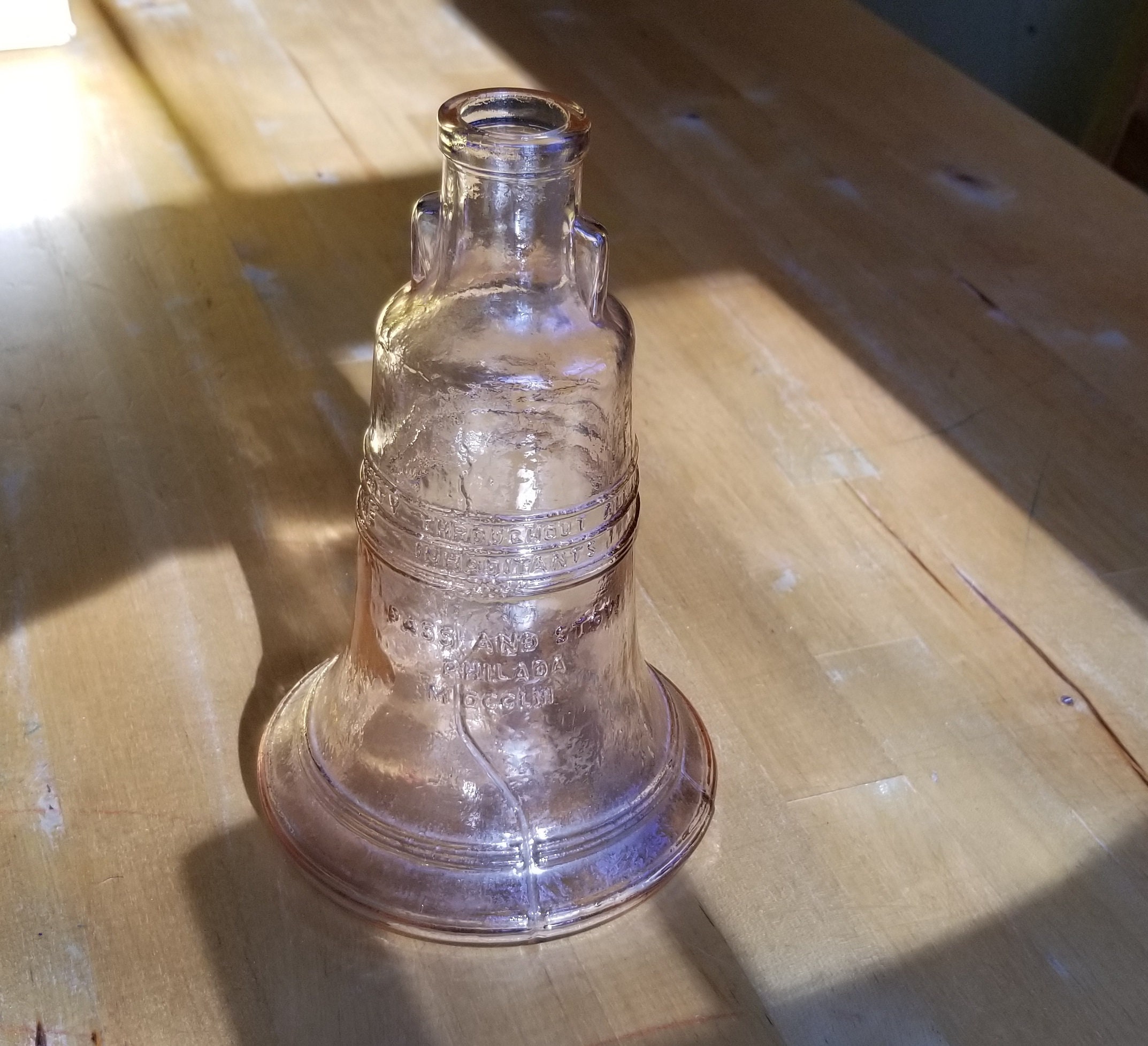 Bicentennial Wheaton Glass Liberty Bell Bottle Vase - Pass and Stow ...