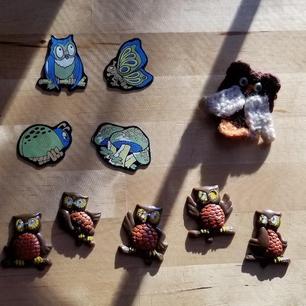 Owl Magnets - Etsy