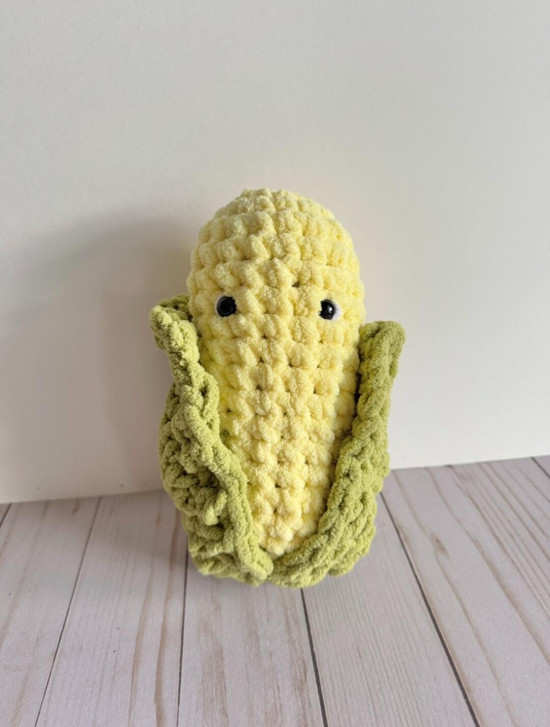 Corn on the Cob Plushie, Crochet Stuffed Character Corn - Etsy