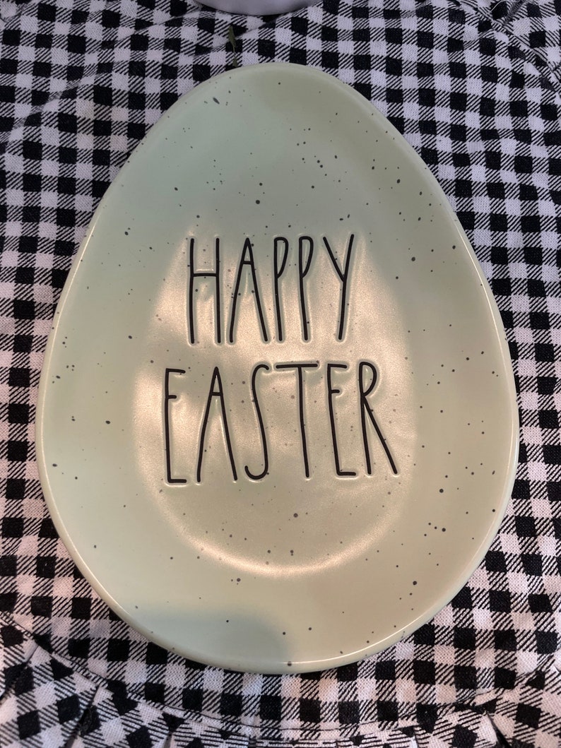 Rae Dunn Easter Plates New 2022 Release Speckled Black Happy | Etsy Rae Dunn Easter Plates New 2022 Release Speckled Black Happy | Etsy