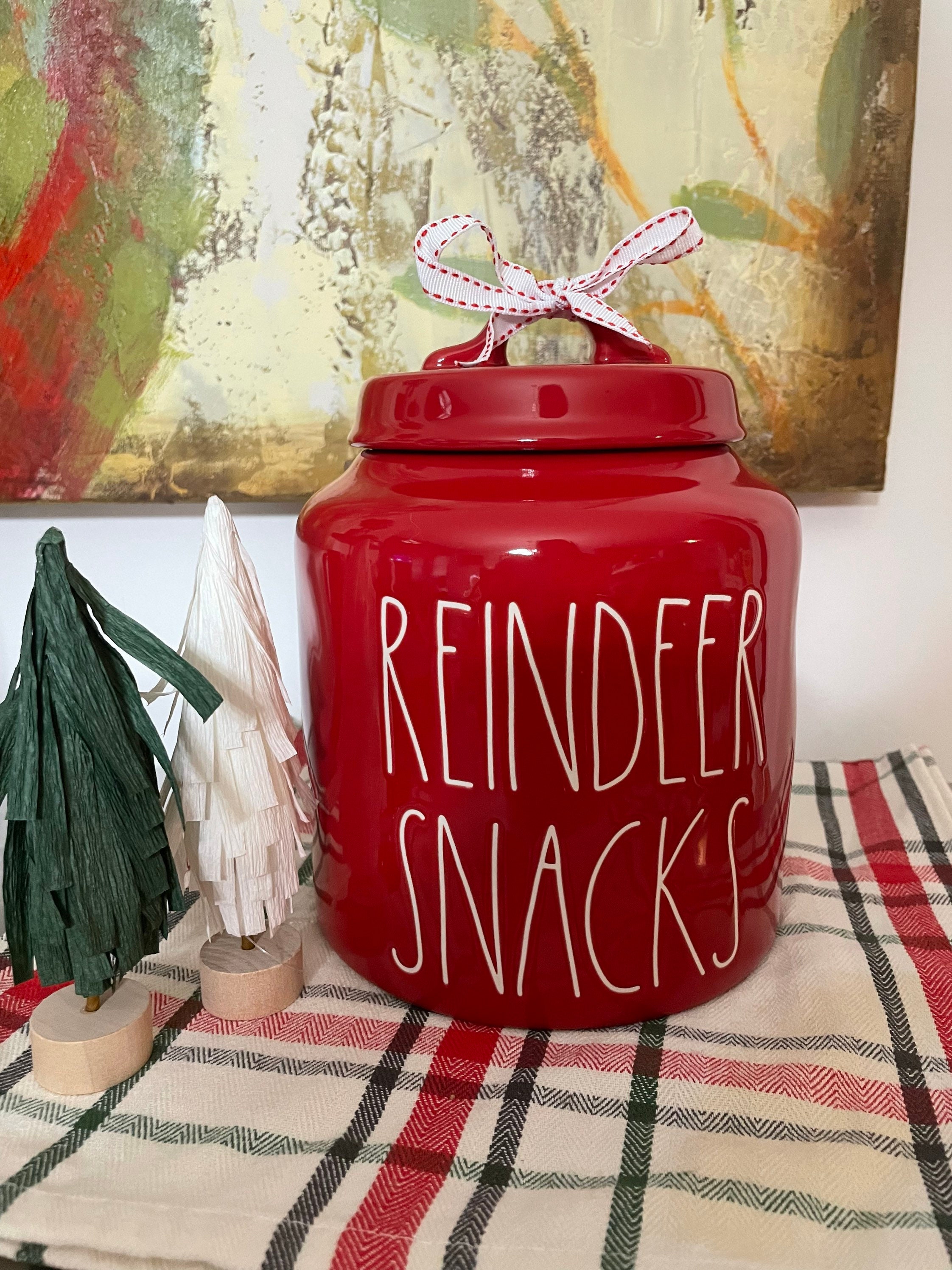 Home & Living Cookie Jars Jars & Containers Rae Dunn Deck the Halls ...
