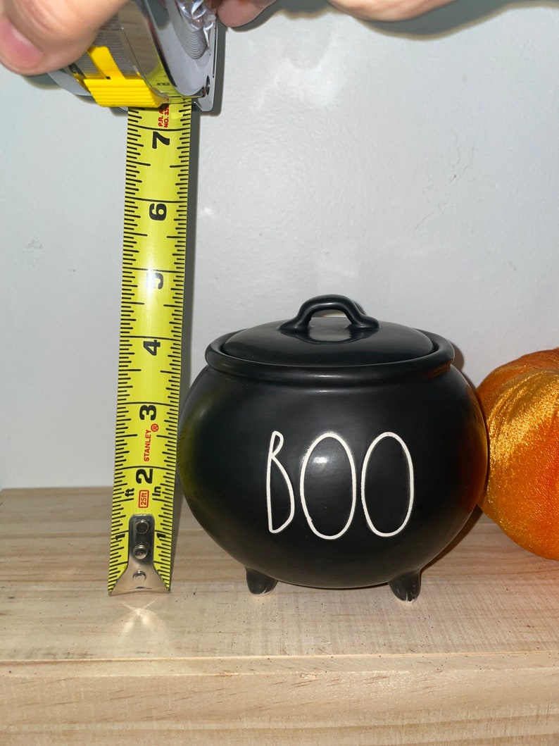 New Rae Dunn Halloween Mini Witch Cauldron BOO Black With - Etsy