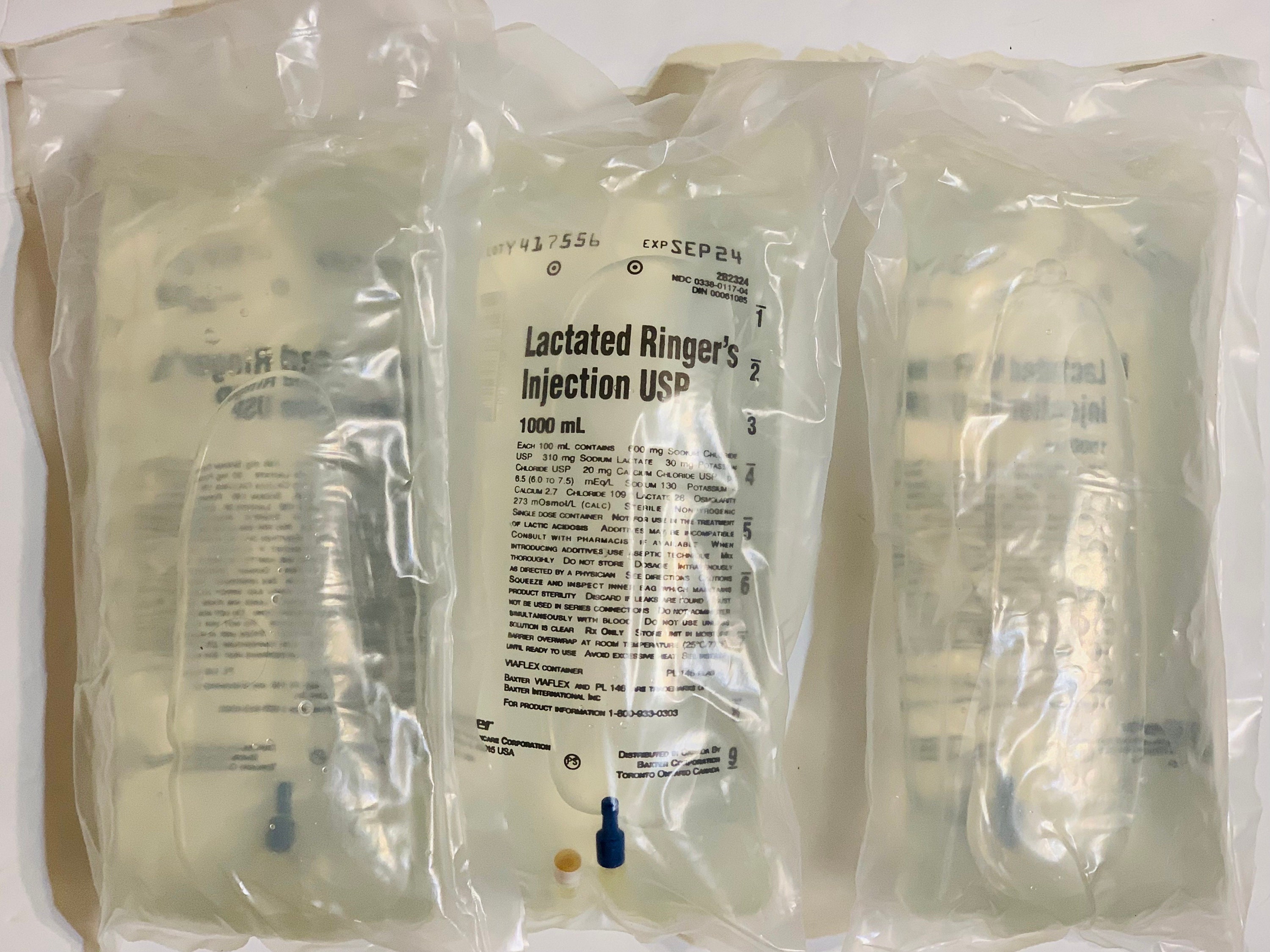 3 X Lactated Ringers 1L BAXTER for Pets 2024/12 - Etsy