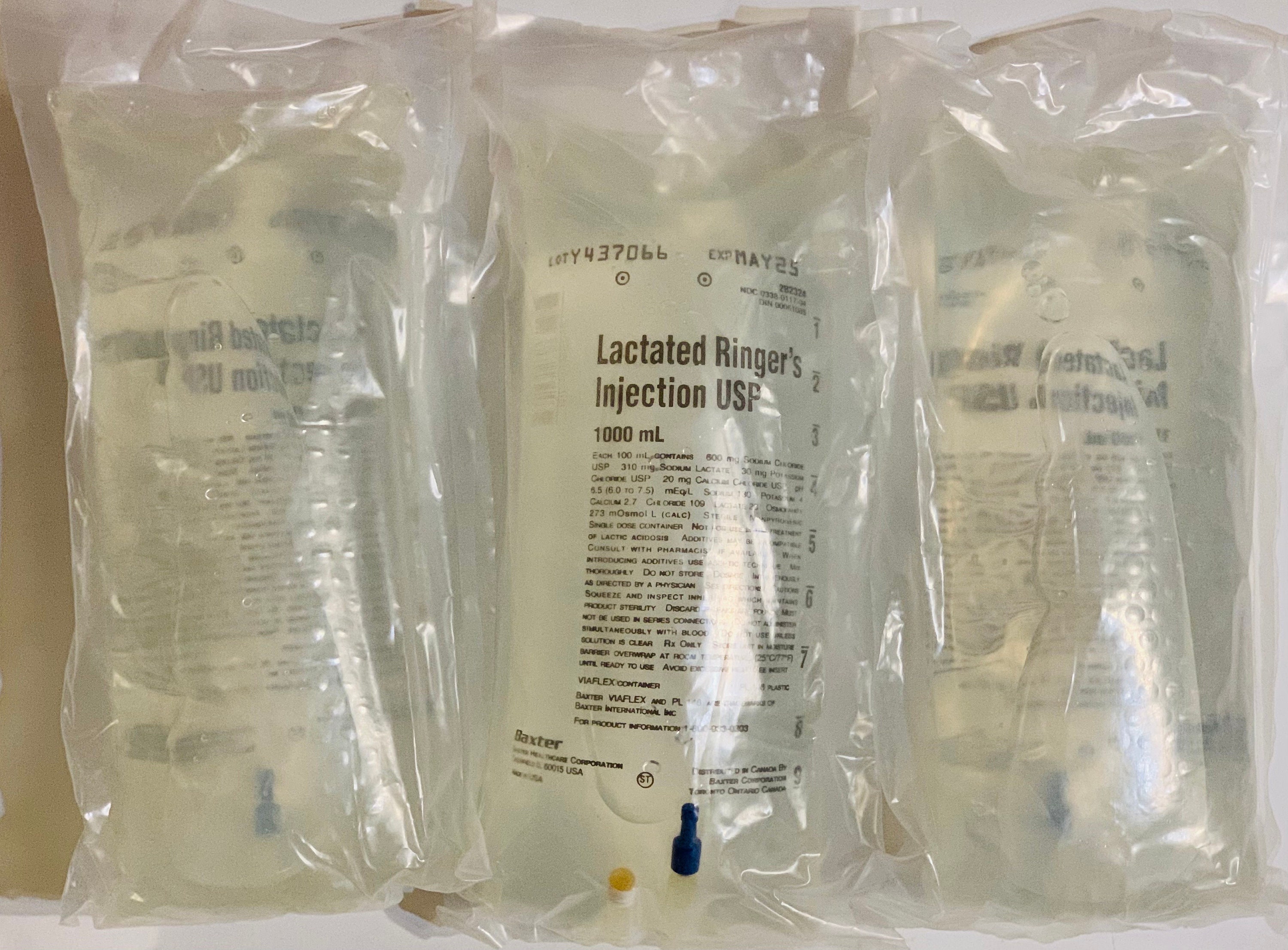 3 X Lactated Ringers 1L BAXTER for Pets 2025/05 - Etsy