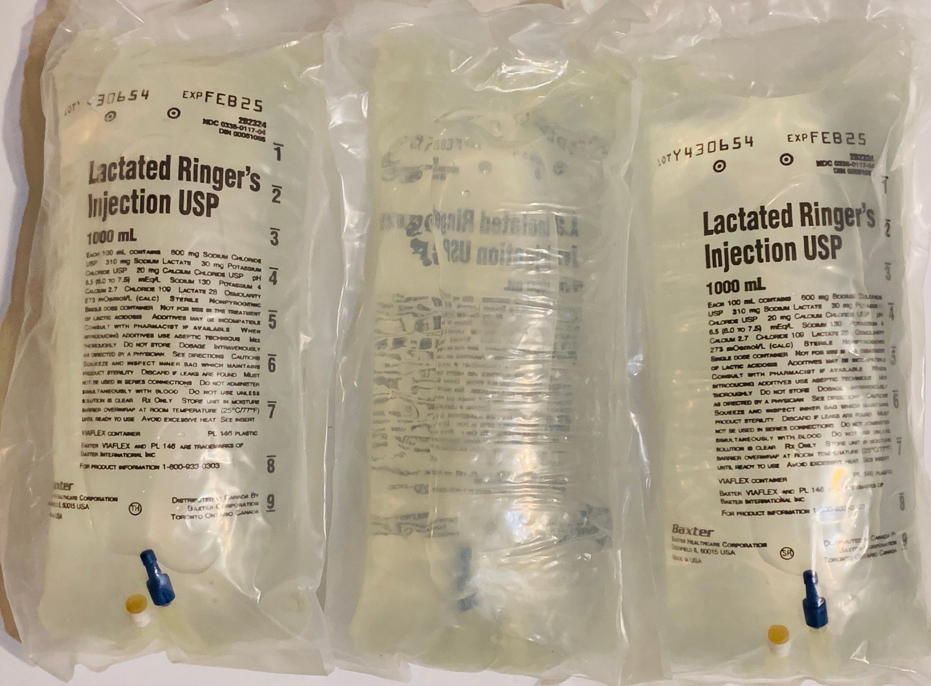 3 X Lactated Ringers 1L BAXTER for Pets 2025/02 - Etsy