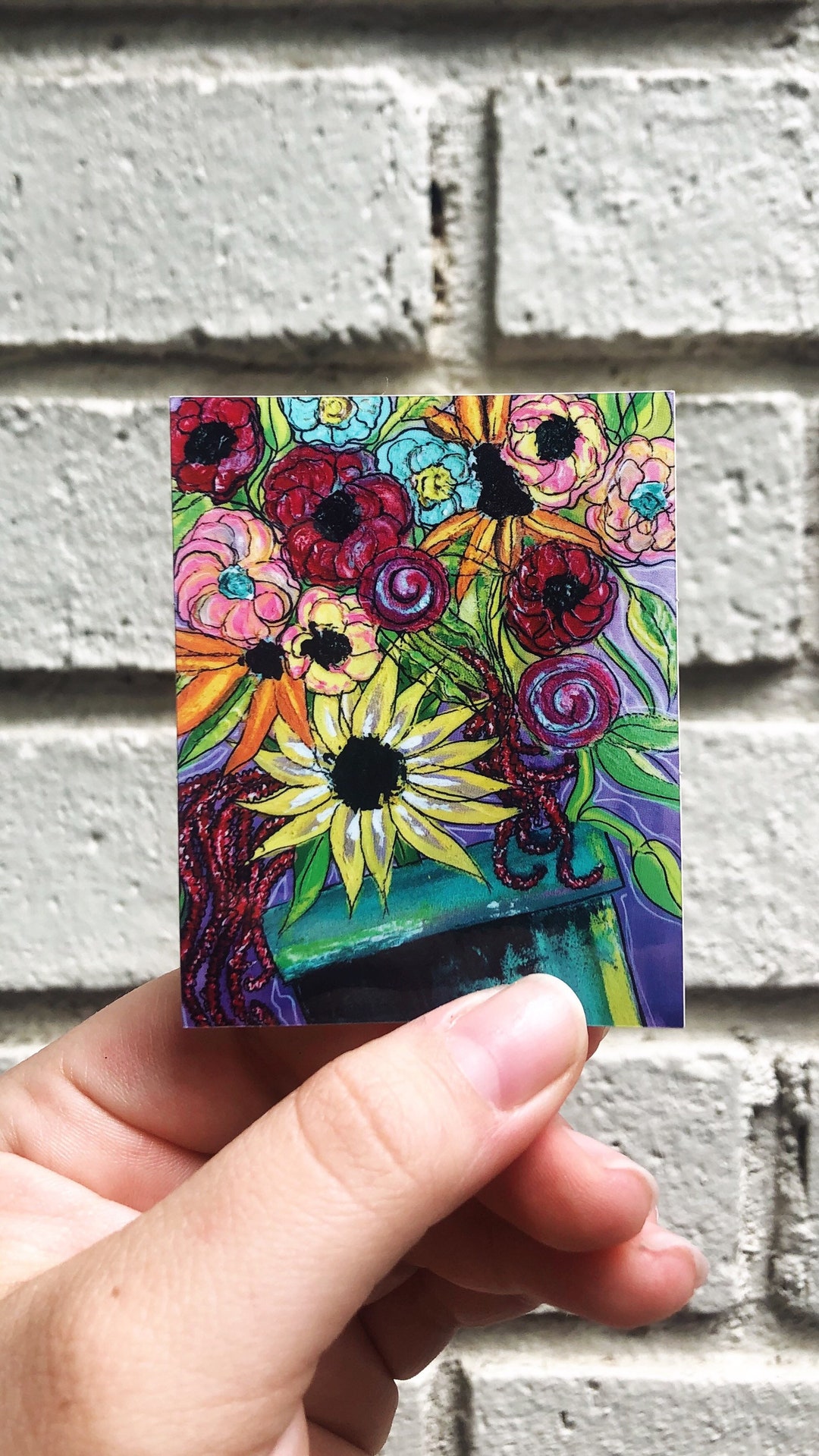 2.3x2.9 Vinyl Sticker, ophelia, Floral Stickers, Vinyl Stickers, Laptop ...