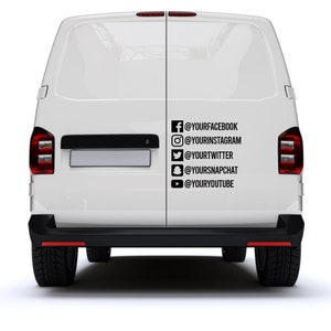 Custom Social Media Name Vinyl Decals, Custom Vinyl Decals, Car Window ...