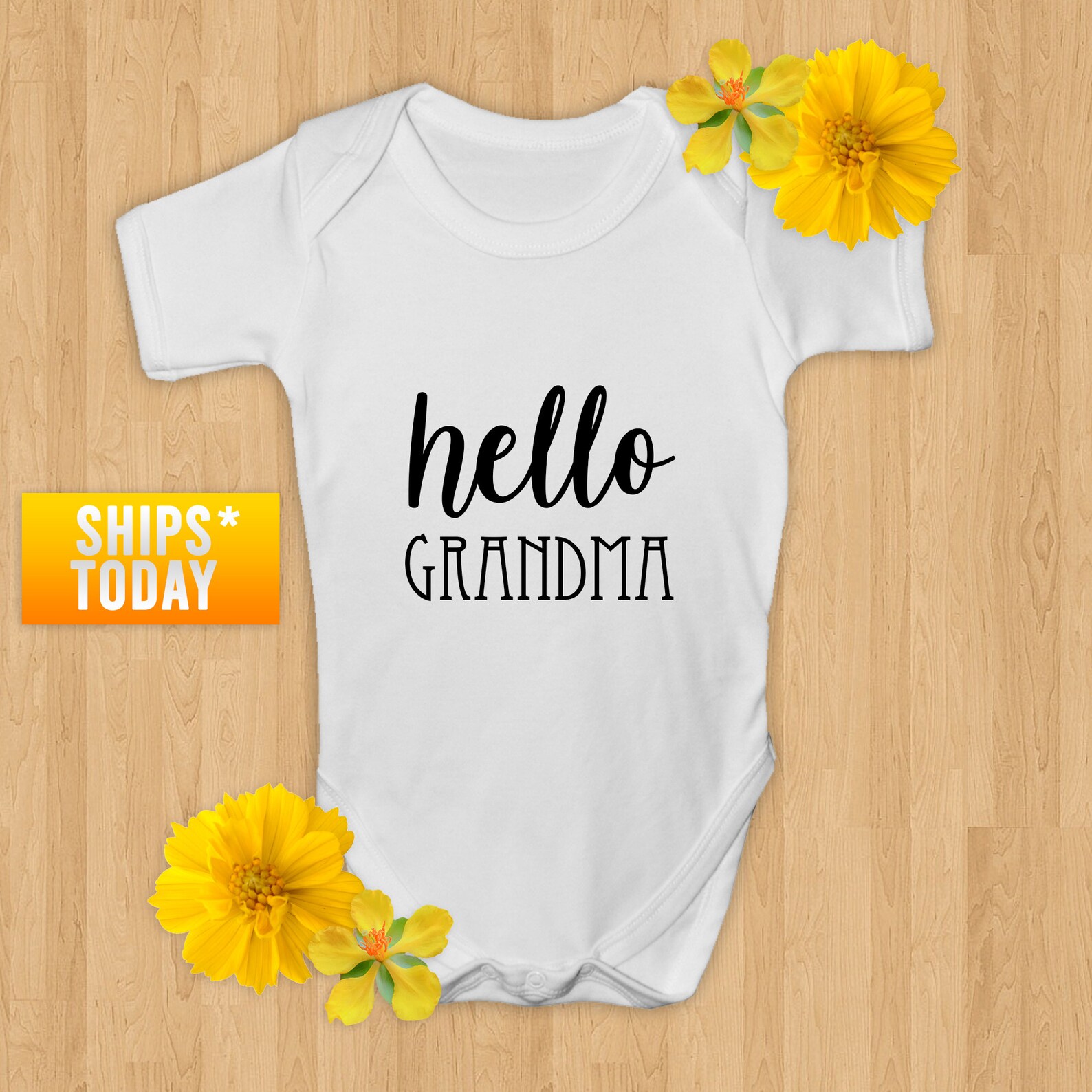 Hello Grandma Pregnancy Announcement, Baby Grows, Baby Body Suit, Baby ...