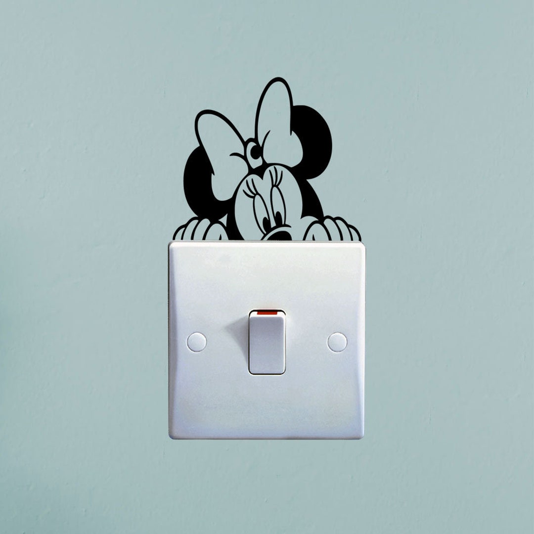 Mouse Light Switch Vinyl Decal, Vinyl Wall Sticker, Wall Decal, Kids ...