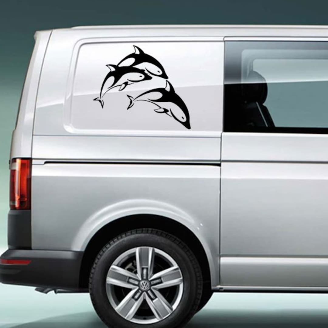 VW Dolphin Van Decals, Camper Decals, Van Life, Hippie Van, Campervan ...