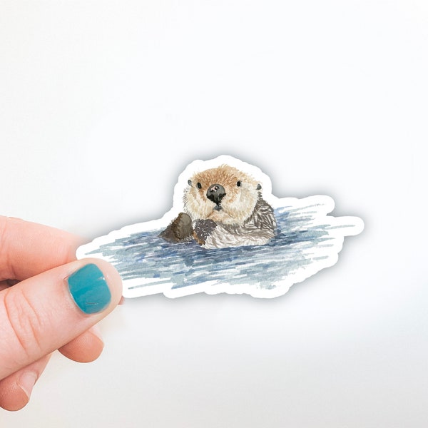 Sea Otter Sticker - Etsy
