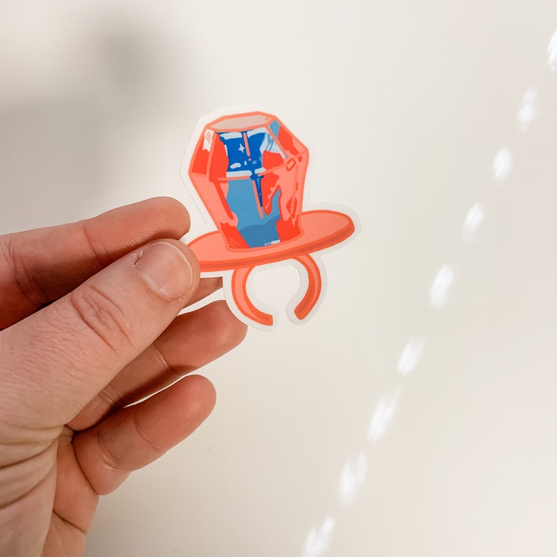 Candy Sticker Ring Pop Berry Blast Red and Blue Retro 90s - Etsy