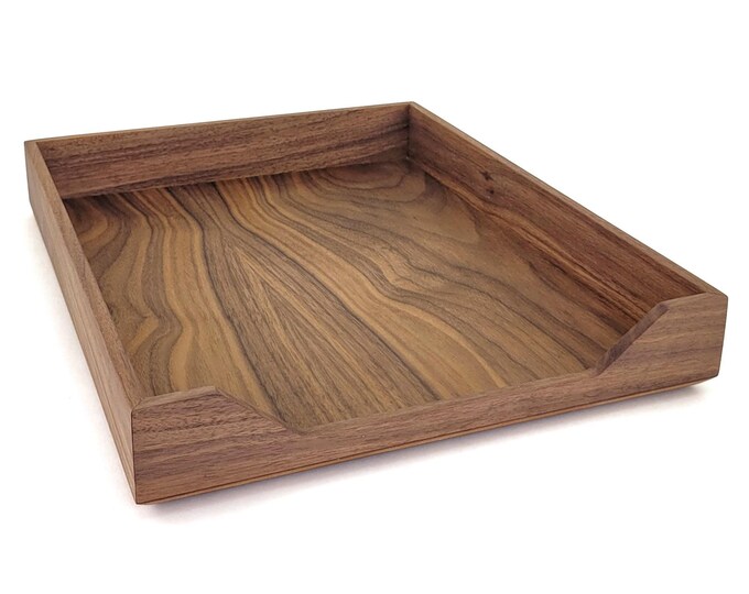 Desk Organizer Tray | Document Tray | Wood Paper Tray | Wood Paper ...