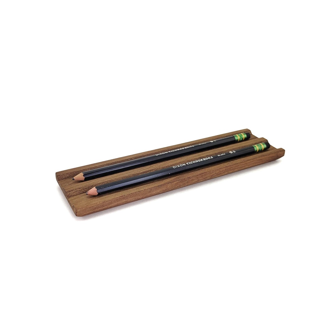 Reclaimed Walnut Double Pen Rest: Desk Organizer - Etsy