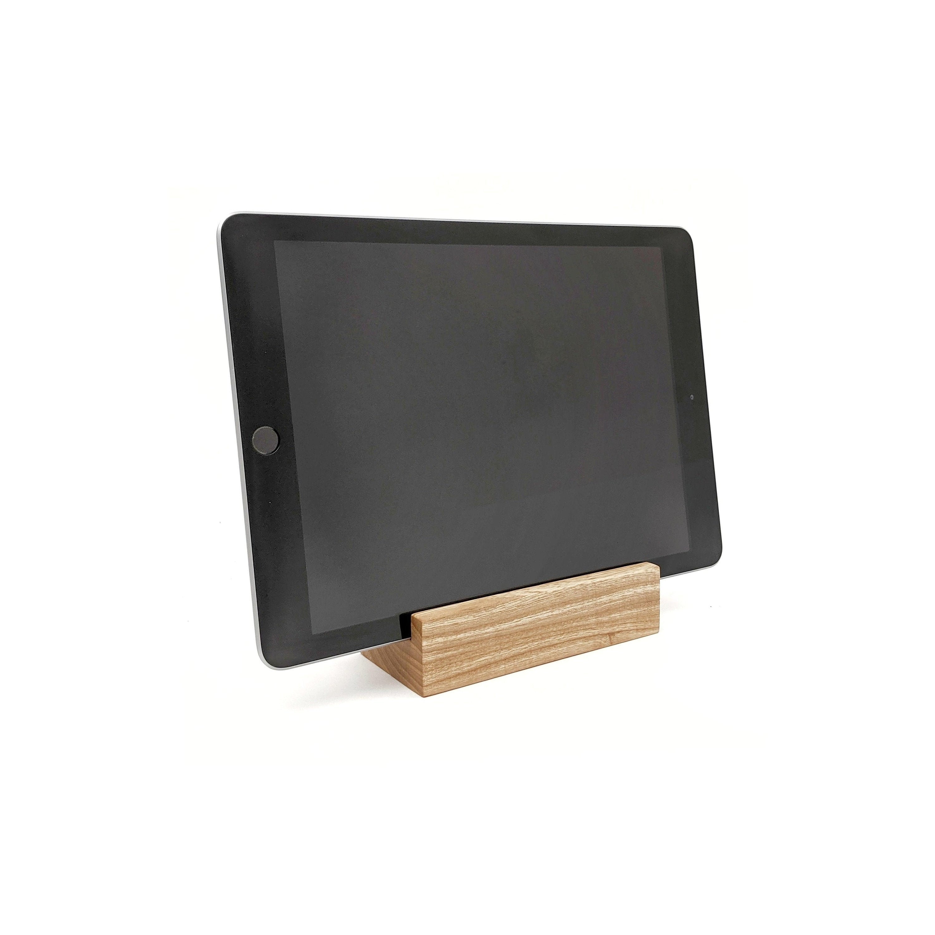 Ash Ipad Stand Wooden Tablet Stand Ipad Station Wooden - Etsy